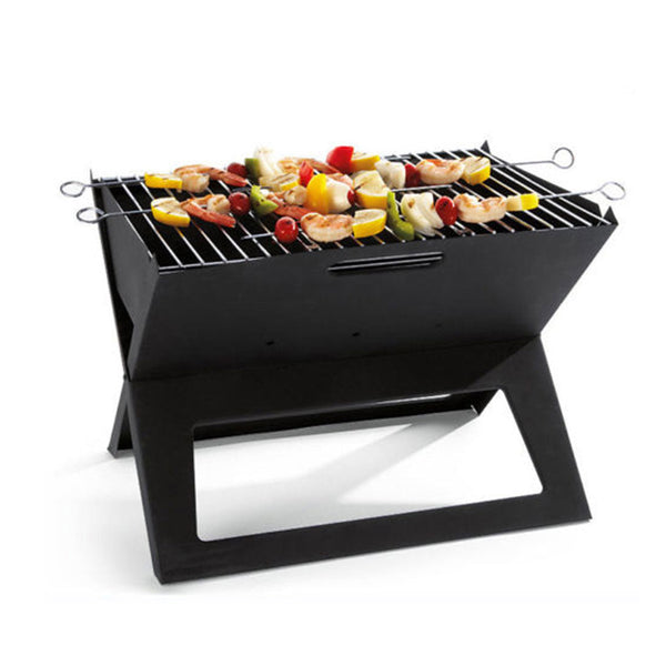Portable Notebook Grill Foldable Folding Charcoal BBQ Camping Picnic B ...